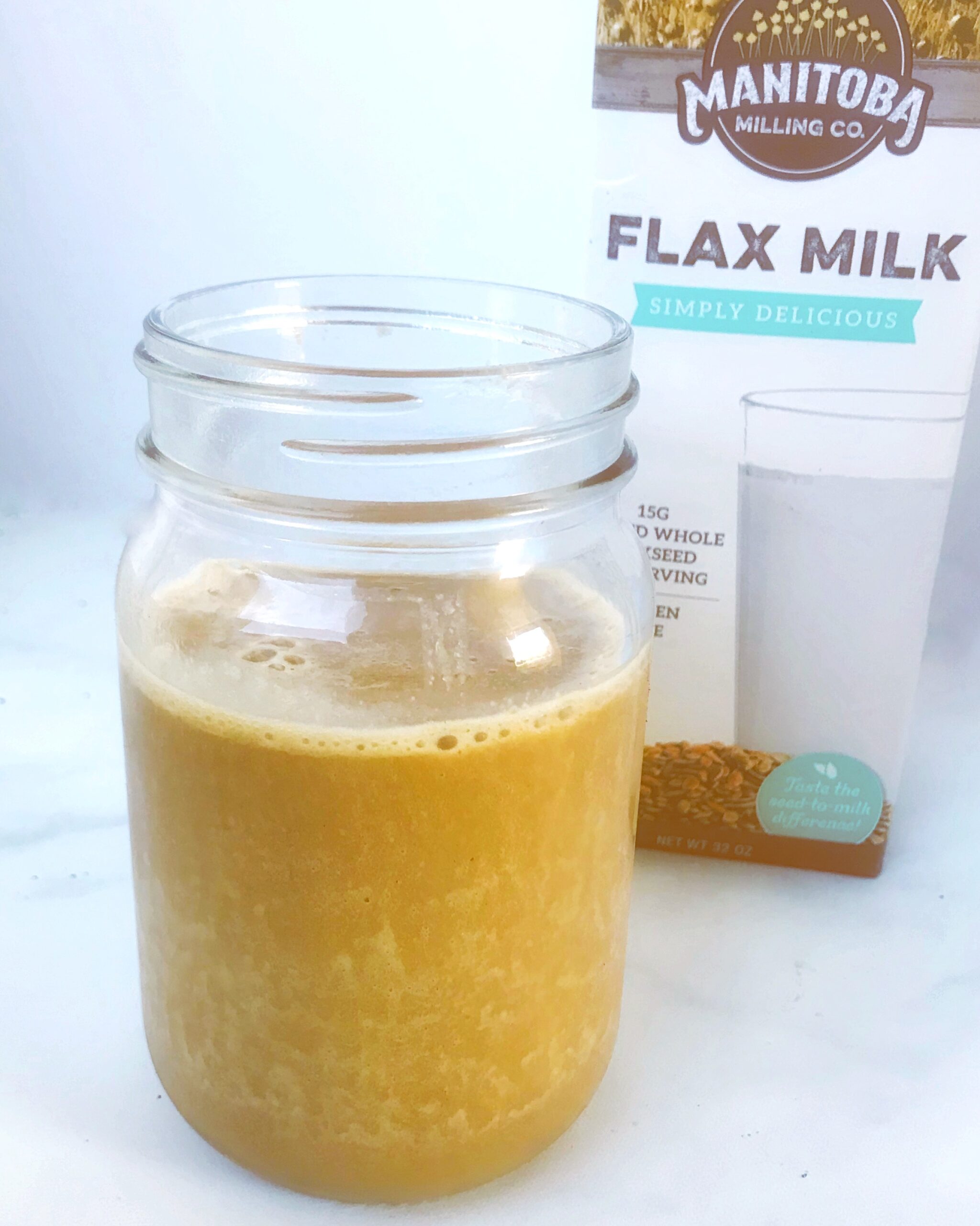 Creamy Ground Flax & Cold Brew Blended Latte - Manitoba Flax Seed ...