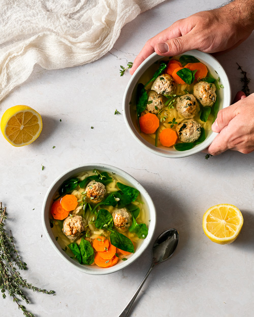 Flaxseed Powder Meatball and Veggie Soup - Manitoba Flax Seed Milling ...