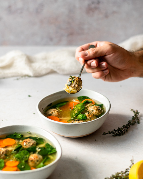 Flaxseed Powder Meatball and Veggie Soup - Manitoba Flax Seed Milling ...